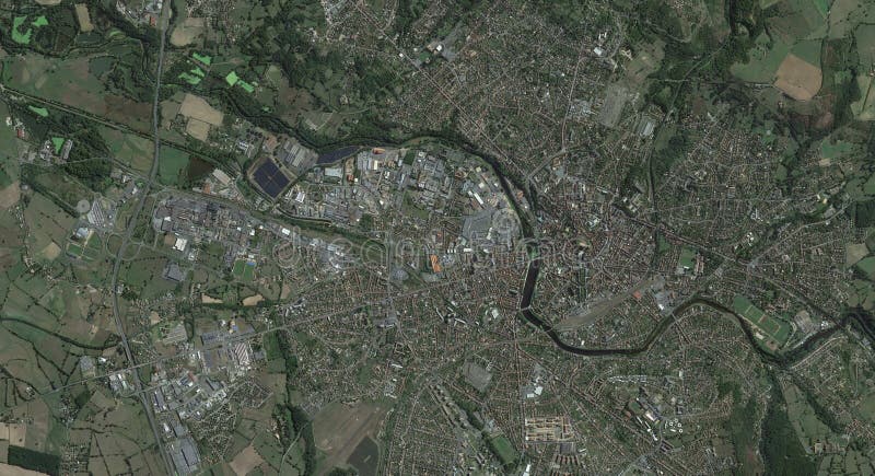 France HD High Resolution Satellite Image Zoom in View Stock Photo ...