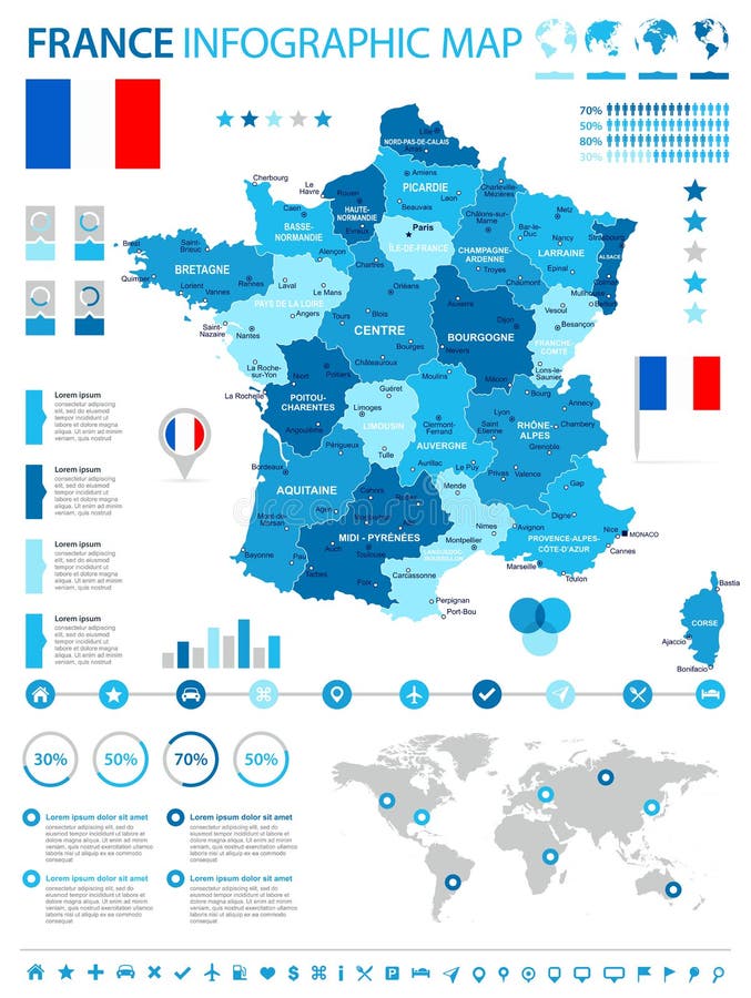 France Infographic stock vector. Illustration of document - 29788154