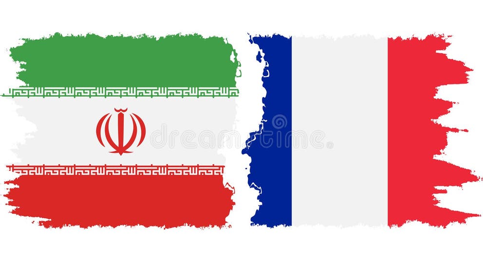 France and Iran Grunge Flags Connection Vector Stock Vector ...