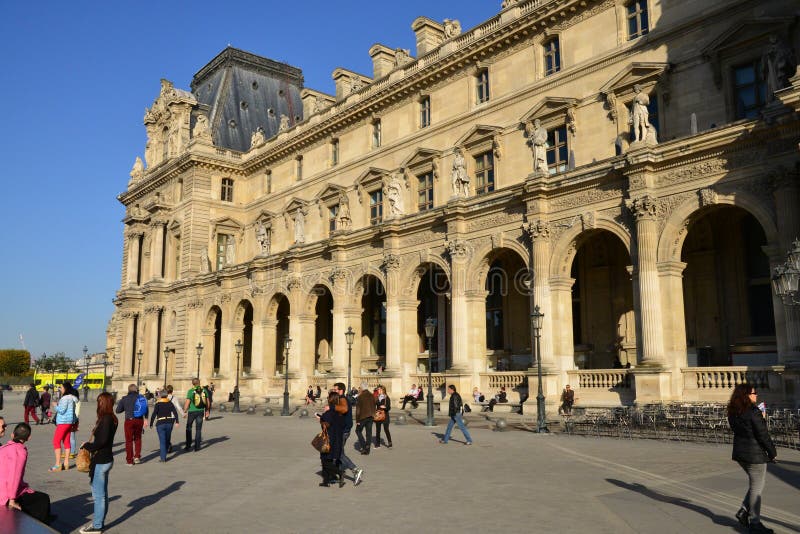 France, Louvre Palace in Paris Editorial Photo - Image of monument ...