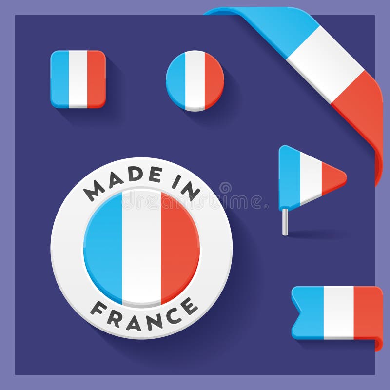 France Made Symbol Collection Stock Vector - Illustration of ...