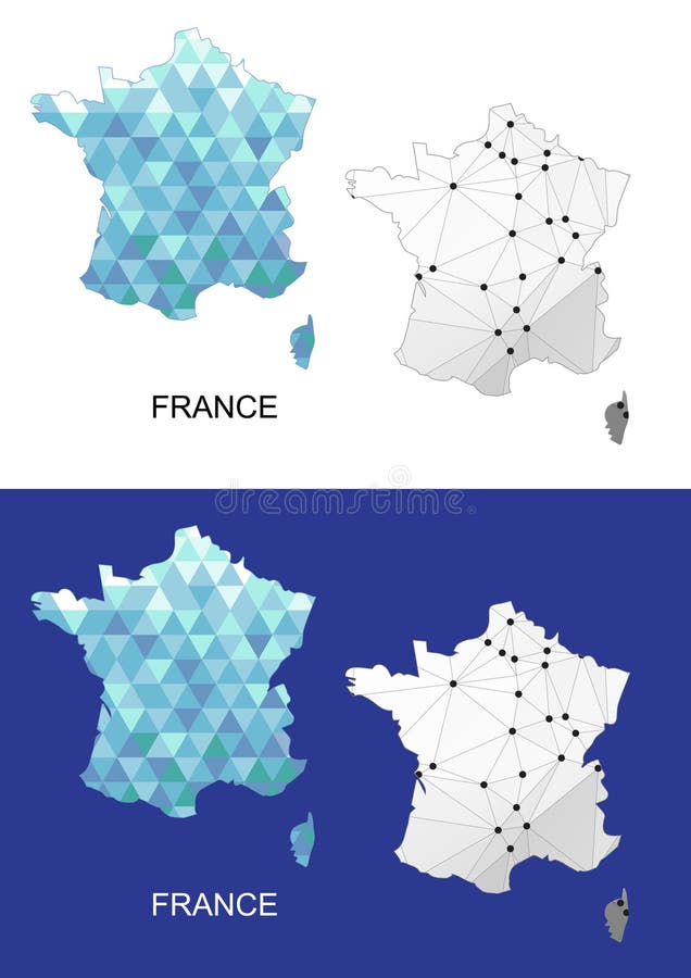 Polygonal Map France Stock Illustrations – 520 Polygonal Map France Stock Illustrations, Vectors ...