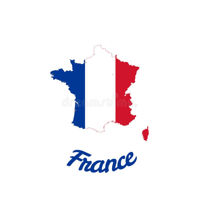 France map and logo stock illustration. Illustration of document ...