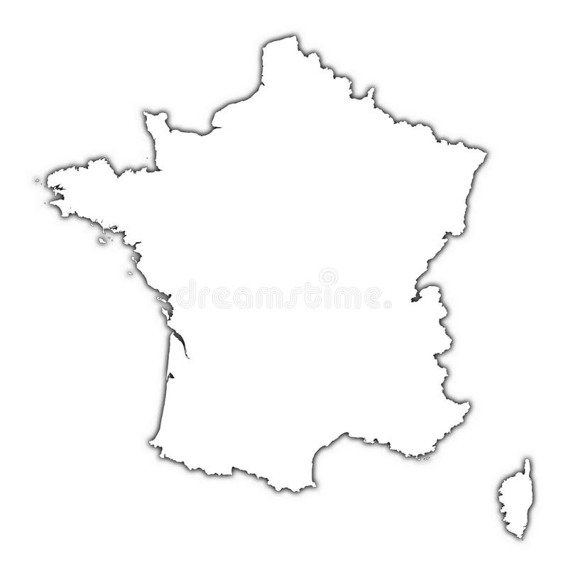 France outline stock illustration. Illustration of maps - 44805