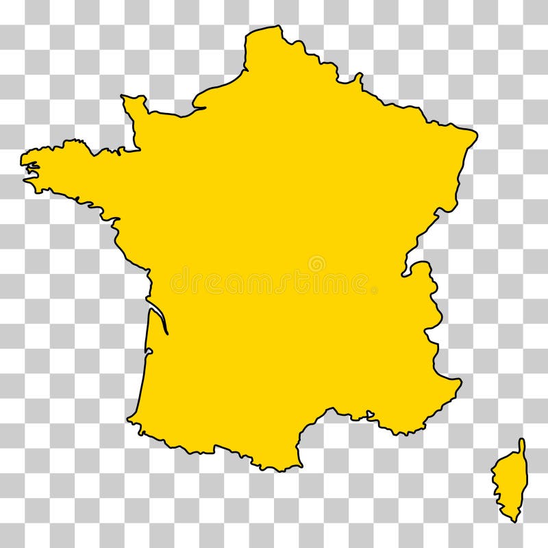 France Map Symbol Shape, Travel Web Flat Concept Icon Symbol Vector ...