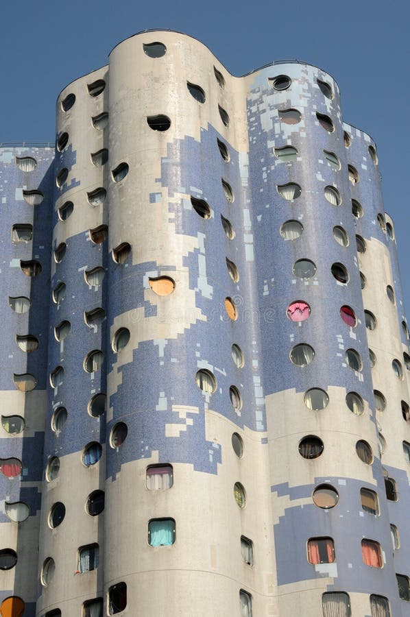 France, Modern Building in the Pablo Picasso District of Nanterre Stock ...
