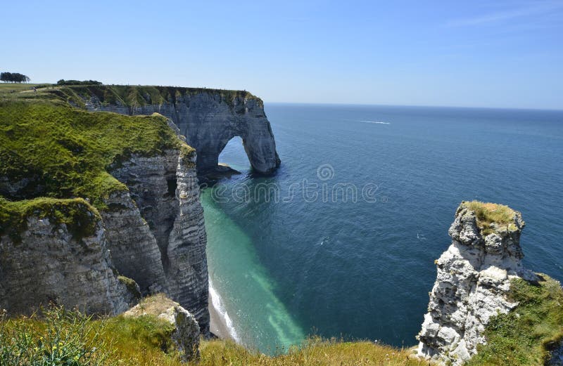 France, Normandy stock photo. Image of channel, etretat - 81495328