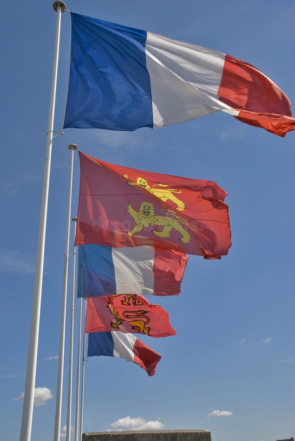 France and normandy flags stock photo. Image of french - 5401642