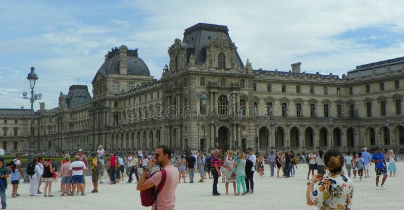 France, Paris, Carrousel Square, View of the Louvre Editorial Stock ...