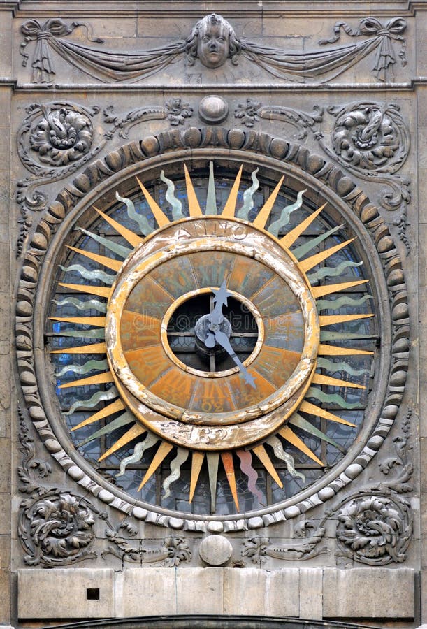 France, Paris: the Clock of St Paul Church Stock Photo - Image of tour ...