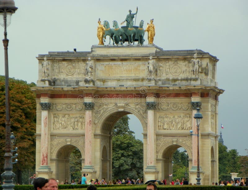 France, Paris, Place Du Carrousel, Arc De Triomphe Du Carrousel ...