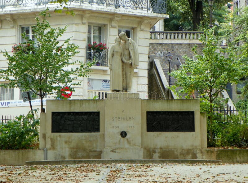 France, Paris, Square Constantin Pecqueur, Monument a Theophile ...