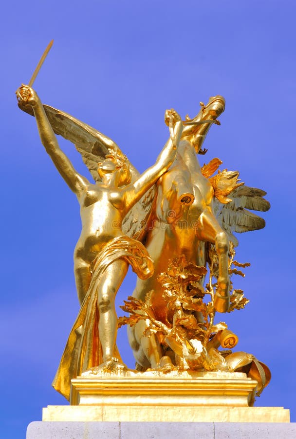 France, Paris: Statues Of Alexander III Bridge - Free Photo from ...