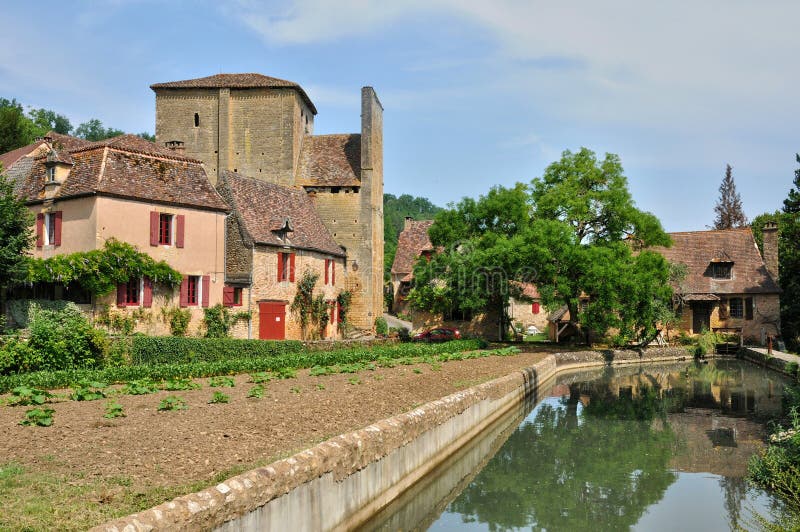 France, Picturesque Village of Urval Stock Photo - Image of aquitaine ...
