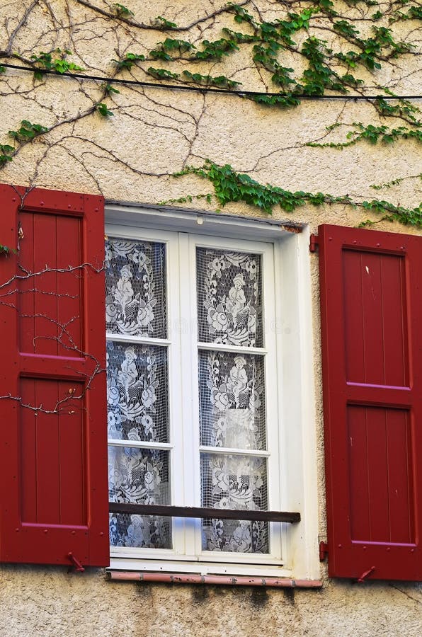 Open Window. Provence, France Stock Image - Image of open, architecture ...