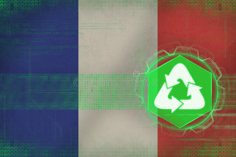 Recycling France stock vector. Illustration of arrows - 7017963