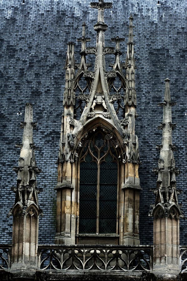 France Rouen: the Gothic Cathedral of Rouen Stock Photo - Image of ...