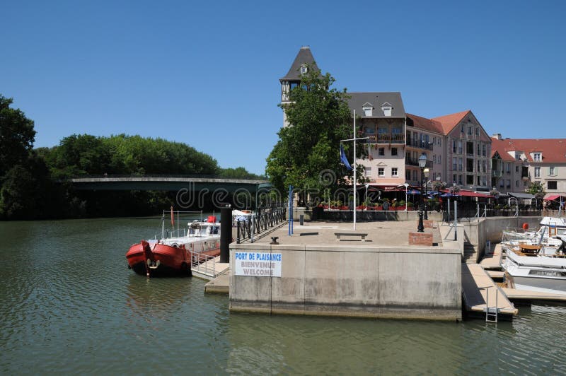 France, the Village of Cergy in Val D Oise Stock Image - Image of oise ...
