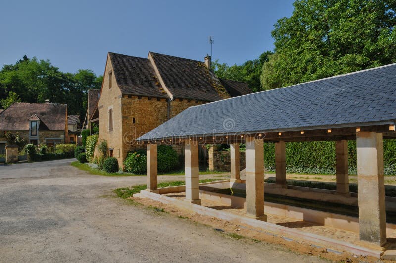France, Village of Salignac in Dordogne Stock Photo - Image of rural ...