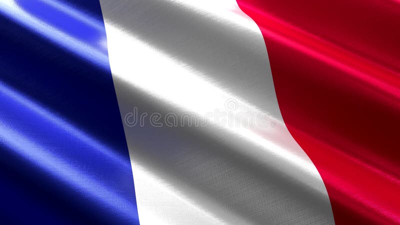 France - Waving Flag - 3D 4k Animation Stock Footage - Video of ...