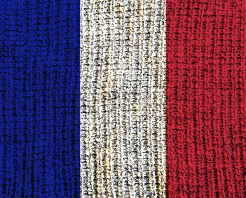 France Wool Textured Flag - Stock Photo - Image of textured, fabric ...