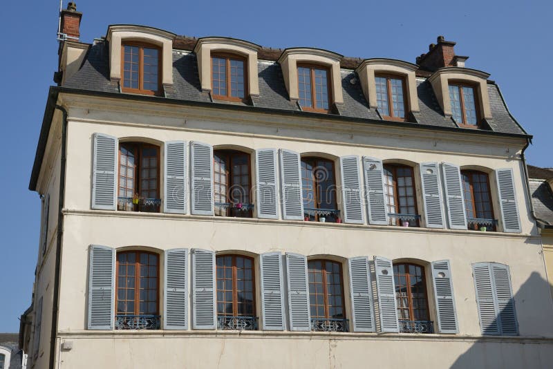 Frances, La Ville Pittoresque De Meulan Image stock éditorial - Image ...