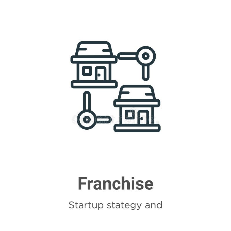 Franchise Outline Vector Icon. Thin Line Black Franchise Icon, Flat ...