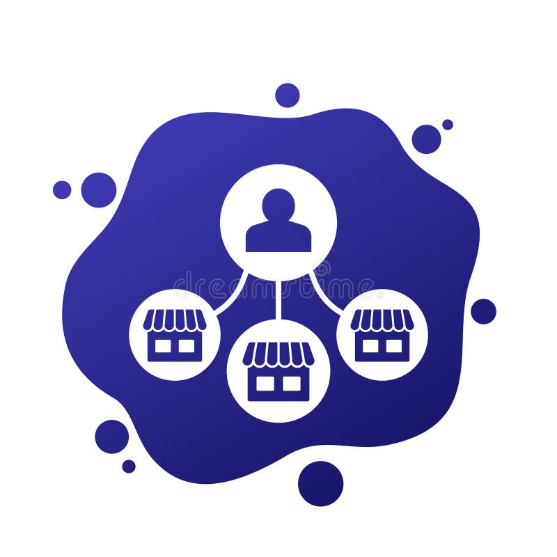 Franchise Owner or Franchisor Icon, Vector Stock Vector - Illustration ...