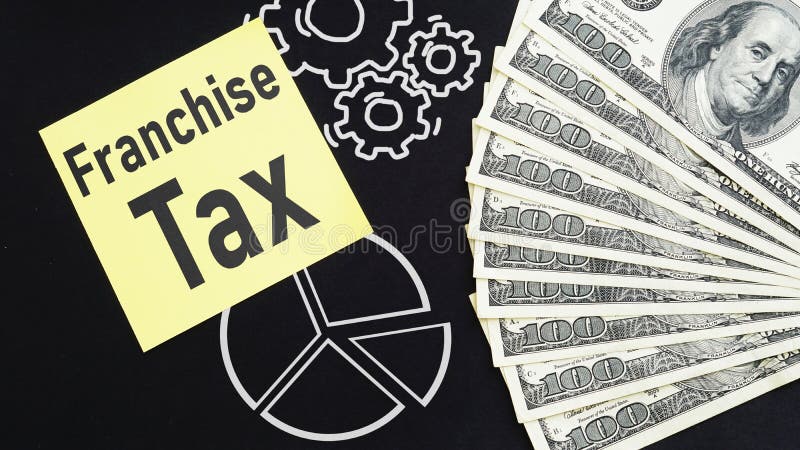 Franchise Tax is Shown Using the Text Stock Image - Image of currency ...