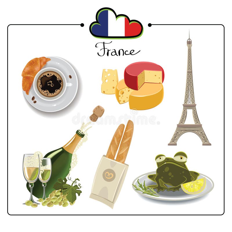 Francia ilustración del vector. Ilustración de copas - 41758625