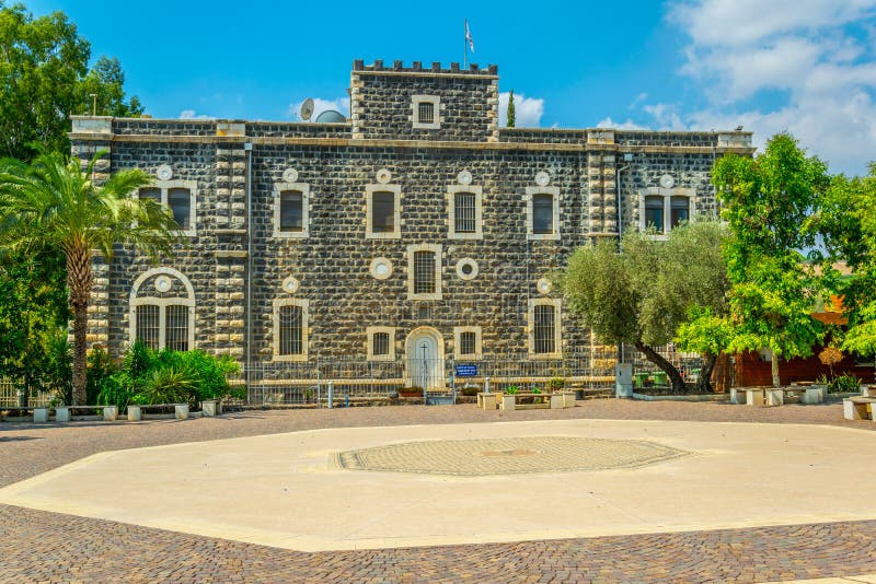 Franciscan Monastery in Capernaum, Israel Stock Image - Image of stone ...