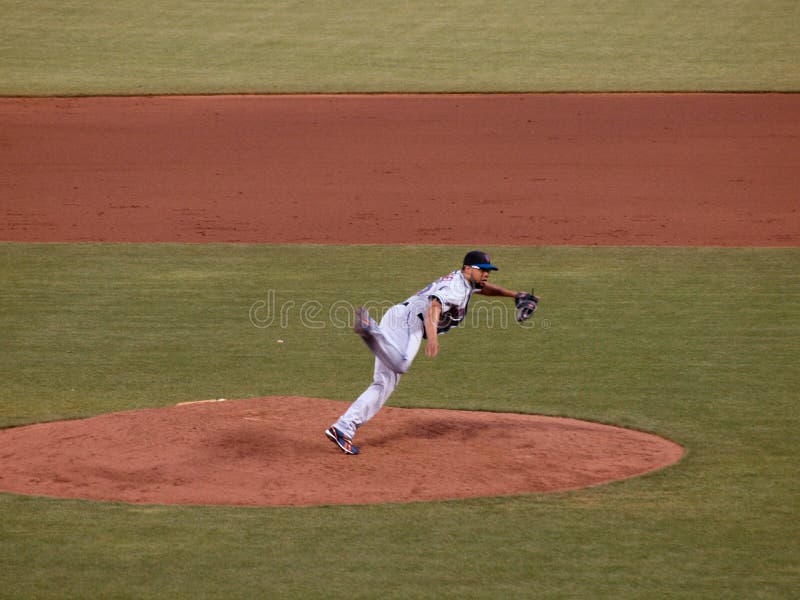 Francisco Rodriguez in Motion To Throw Pitch Editorial Photography ...