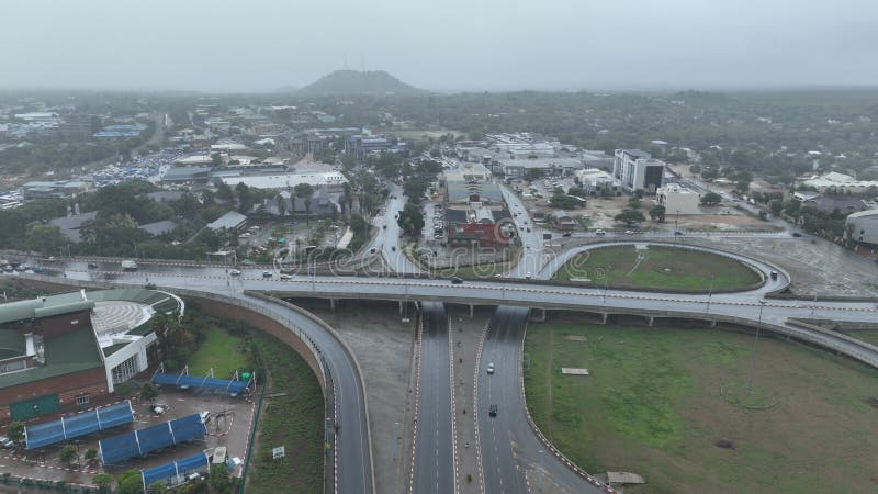 Francistown Traffic Interchange and Its CBD, Botswana, Africa Editorial ...