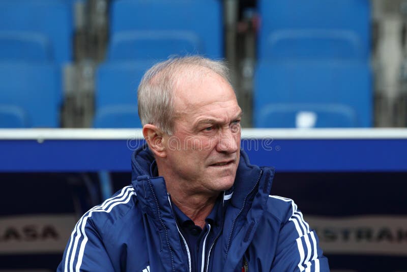 Franciszek Smuda fotografía editorial. Imagen de balompié - 34347837