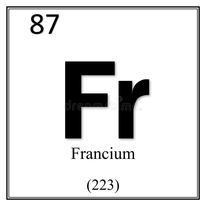 Francium Element Stock Illustrations – 170 Francium Element Stock ...