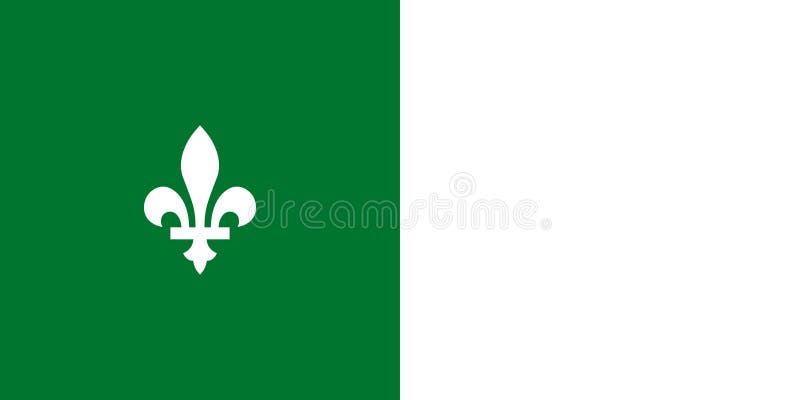 Franco Ontarian flag stock illustration. Illustration of button - 353548102
