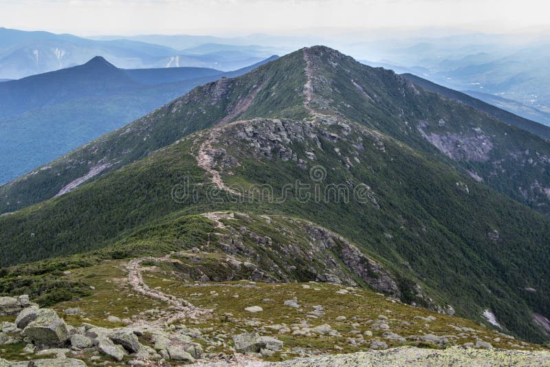 Franconia Ridge Trail Em New Hampshire Foto de Stock - Imagem de grande ...