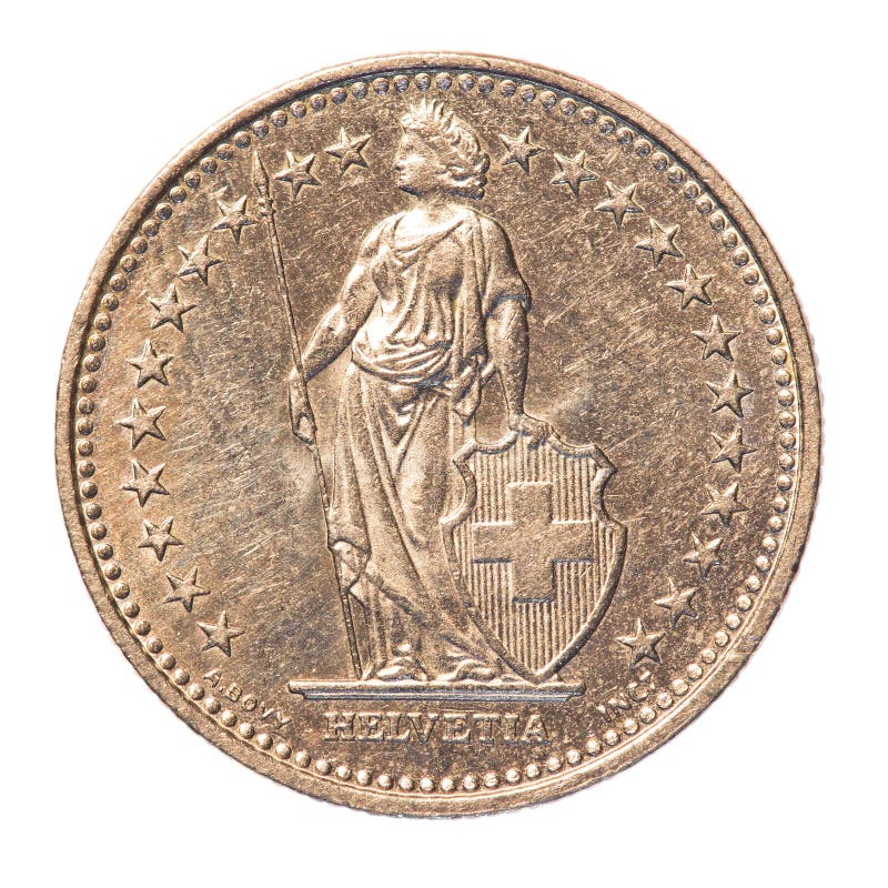 5 francos suizos de moneda imagen de archivo. Imagen de rico - 91500737