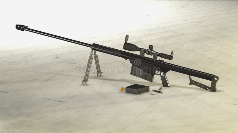 Rifle De Barrett Del Francotirador, 0 50 Calibre, M82a1 Imagen de ...