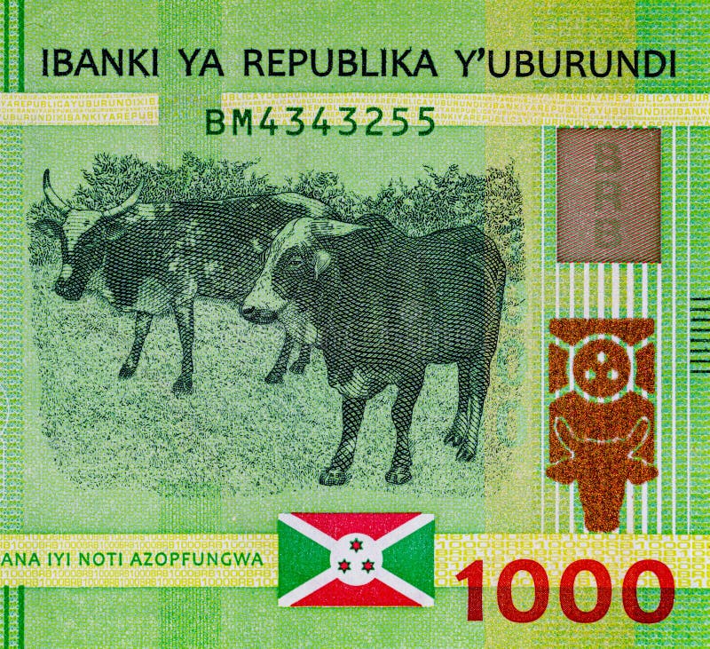1000 Francs Burundi, 2021. National Currency of the Republic of Burundi ...