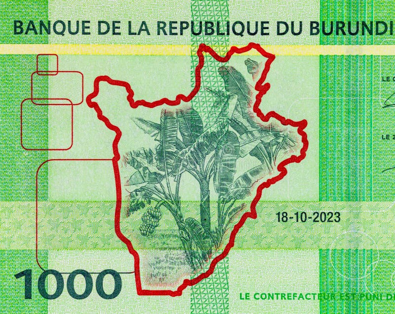 1000 Francs Burundi, 2021. National Currency of the Republic of Burundi ...