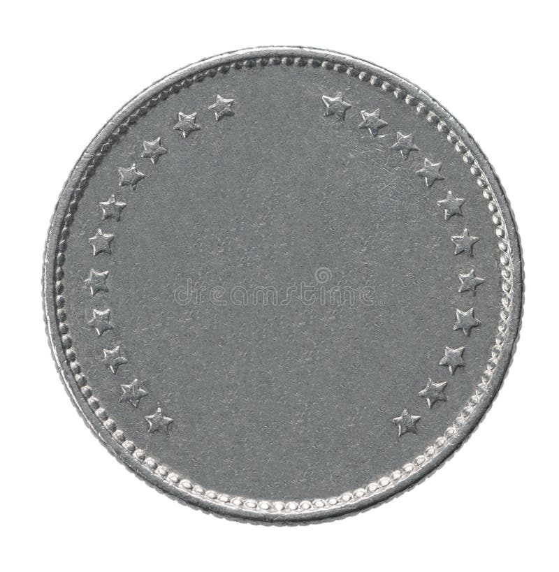 Blank Templates for Coins or Medals with Metal Texture. Silver. Stock ...