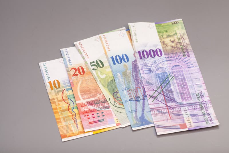 Francs suisses de devise image stock. Image du credit - 17346423