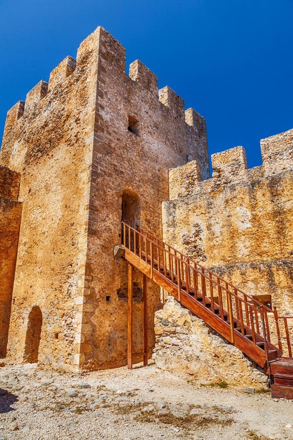 Frangokastello Fortress in Crete. Stock Photo - Image of construction ...