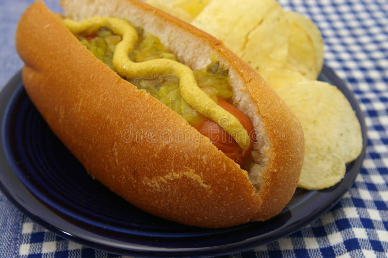 Frank stock photo. Image of american, mustard, sausage - 1293826