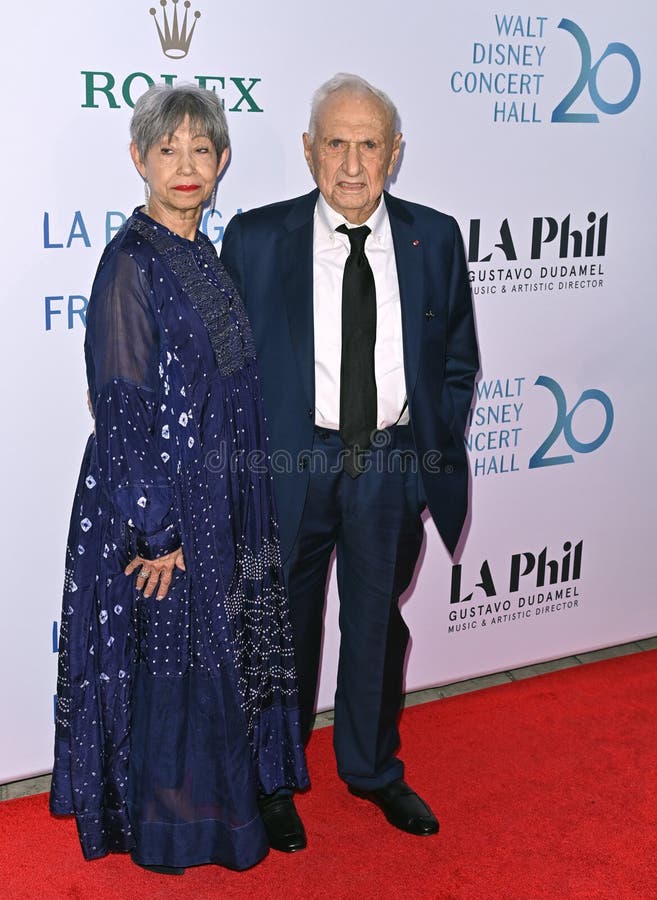Frank Gehry and Berta Isabel Aguilera Foto de archivo editorial ...