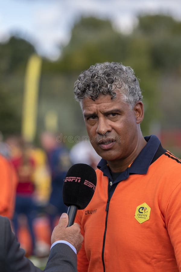 Frank Rijkaard Interviewed by ESPN Broadcasting at Amsterdam the ...