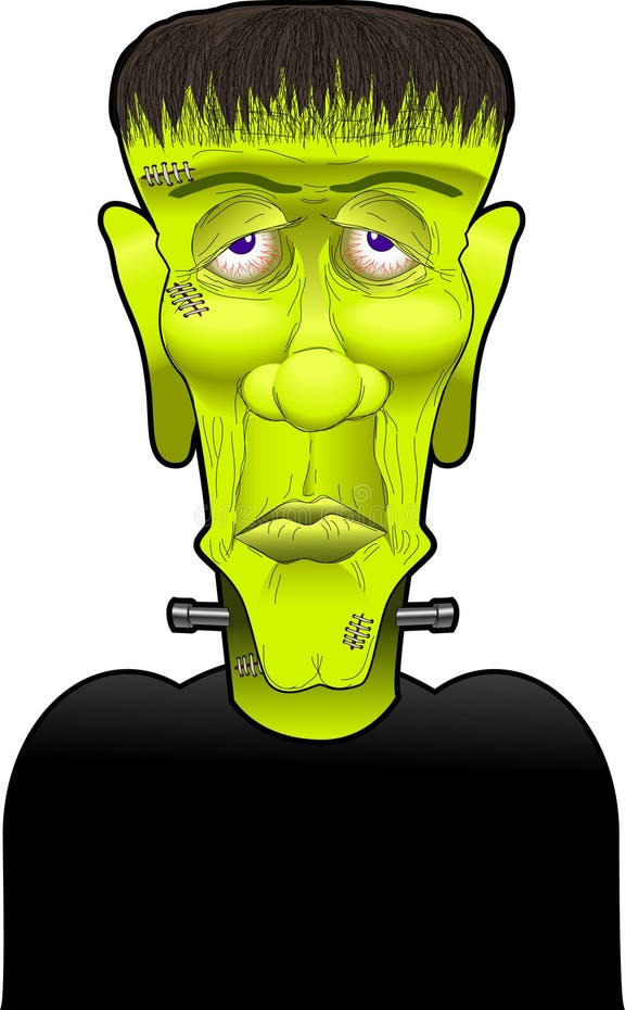 Frankenstein stock vector. Illustration of head, creep - 1291357