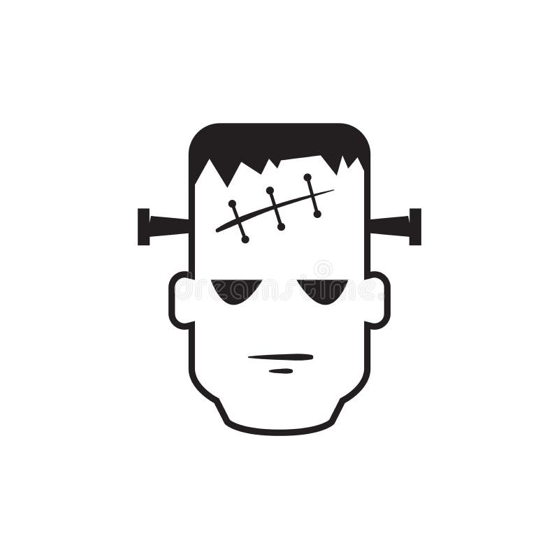 Frankenstein Head Vector Icon Stock Vector - Illustration of ...