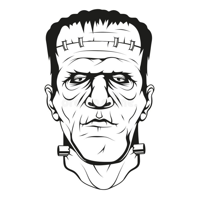 Frankenstein. Vector Illustration of a Sketch Corpse. Halloween Monster ...